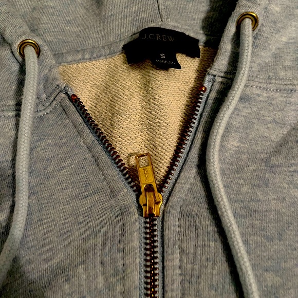J. Crew | Jackets & Coats | Light Blue Hoodie From Jcrew With Golden ...